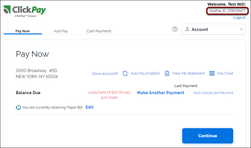 ClickPay: Add a Unit