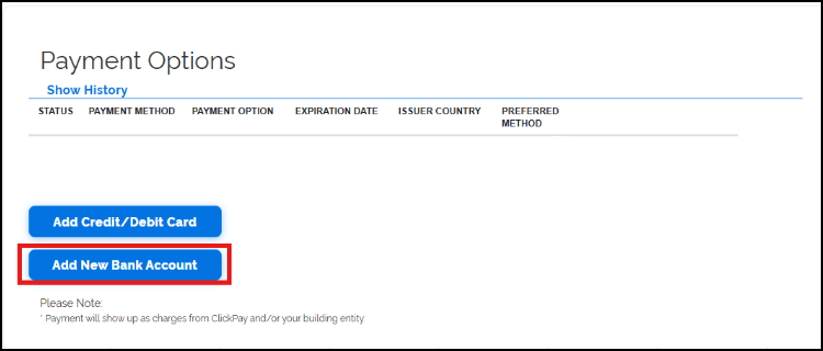 ClickPay: Set Up Payment Options